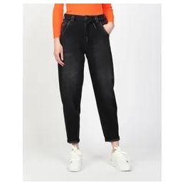 Weite Jeans Gang "Gang Jeans Balloon 94VIA JOGGER", Damen, Gr. 26, blau (schwarz denim), Denim/Jeans, 97% Baumwolle, 3% Elasthan, Jeans