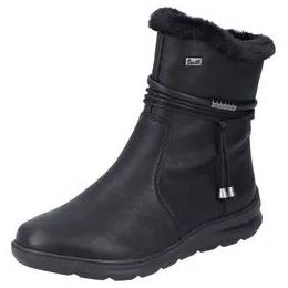Stiefelette Rieker "Rieker Stiefelette Lederimitat", Damen, Gr. 37, schwarz, Lederimitat, Schuhe Stiefelette
