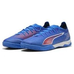 Fu&szlig;ballschuh Puma "ULTRA 6 PRO COURT Futsalschuhe Erwachsene", Herren, Gr. 42.5, wei&szlig; (ultra blau wei&szlig; glowing rot), Obermaterial: Textil, Synthetik. Futter: Textil, Synthetik. Innensohle: Textil. Laufsohle: Gummi, Schuhe Fu&szlig;ballschuh