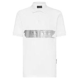Poloshirt Plein Sport "Poloshirt", Jungen, Gr. XXL, wei&szlig; (01, wei&szlig;), Obermaterial: 100% Baumwolle, Shirts