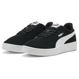 Sneaker Puma "Court Lally Sneakers Damen", Damen, Gr. 36, wei&szlig; (schwarz, wei&szlig;), Obermaterial: Textil, Kuhleder, Synthetik, Leder. Futter: Textil. Innensohle: Textil. Laufsohle: Gummi, Schuhe Sneaker