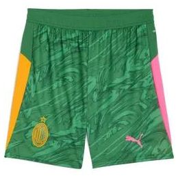 Sporthose Puma "AC Milan 25/26 Torwartshorts Herren", Herren, Gr. XS, Normalgr&ouml;&szlig;en, gr&uuml;n (archive gr&uuml;n intense orange), Obermaterial: 100% Polyester, regular fit, Hosen Sporthose