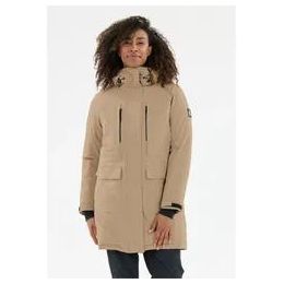 Parka WHISTLER "Bluff", Damen, Gr. 42, braun, 92% Polyester, 8% Elasthan, unifarben, normal, ohne Ausschnitt, Jacken Parka, mit wasserdichten und w&auml;rmenden Eigenschaften