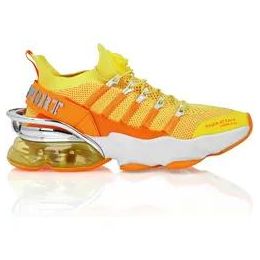 Sneaker Plein Sport "Tiger", Damen, Gr. 36, Normalschaft, gelb (2986, gelb fluo, orange fluo), Schuhe Sneaker