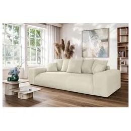 Big-Sofa Home Affaire "LAKESIDE 3-Sitzer Schlafsofa mit Bettkasten, Breite 256,5 cm", beige, B:256,5cm H:82cm T:122cm, 83% Polyester, 17% Nylon, Sofas, Big-Sofa, Liegefl&auml;che 168,5x195 cm, hoher Sitzkomfort, Ma&szlig;e B/T/H: 256/122/82cm