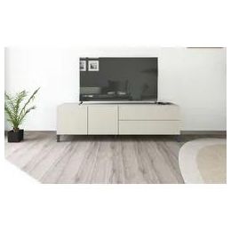 borchardt M&ouml;bel Lowboard BORCHARDT M&Ouml;BEL "Sophia, TV-Schrank Breite 152 cm", kaschmir, B:152cm H:45cm T:35cm, Holzwerkstoff, Sideboards, Lowboard, Metallf&uuml;&szlig;e, grifflose Optik
