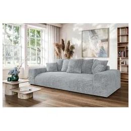 Big-Sofa Home Affaire "LAKESIDE 3-Sitzer Schlafsofa mit Bettkasten, Breite 256,5 cm", hellgrau, B:256,5cm H:82cm T:122cm, 100% Polyester, Sofas, Big-Sofa, Liegefl&auml;che 168,5x195 cm, hoher Sitzkomfort, Ma&szlig;e B/T/H: 256/122/82cm