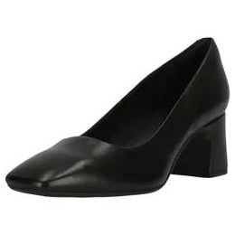 Pumps Clarks "Fernie Court", Damen, Gr. 38, schwarz, Leder, Schuhe Pumps, mit charakteristischen Contour Cushion-Fu&szlig;bett