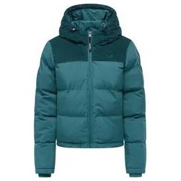 Steppjacke Ragwear "Amazze", Damen, Gr. L (40), ocean, Obermaterial: 100% Polyester. Obermaterial Einsatz: 100% Baumwolle. Innenfutter: 100% Polyester. Wattierung: 100% Polyester, gerade h&uuml;ftlang, hoch geschlossener Ausschnitt, &Auml;rmel ohne &Auml;rmelschlitz Rippstrickb&uuml;ndchen, Jacken Steppjacke, Stylische warme Damen Jacke f&uuml;r den Winter