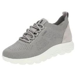 Sneaker Geox "Geox Sneaker Veloursleder/Textil", Damen, Gr. 37, grau, Textil, Veloursleder, Schuhe Sneaker
