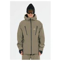 Skijacke SOS "La Thule", Herren, Gr. M, gr&uuml;n, 100% Polyester, bestickt, unifarben, normal, ohne Ausschnitt, Jacken Skijacke, mit sch&uuml;tzender Bionic Finish-Membran