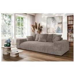 Big-Sofa Home Affaire "LAKESIDE 3-Sitzer Schlafsofa mit Bettkasten, Breite 256,5 cm", taupe, B:256,5cm H:82cm T:122cm, 100% Polyester, Sofas, Big-Sofa, Liegefl&auml;che 168,5x195 cm, hoher Sitzkomfort, Ma&szlig;e B/T/H: 256/122/82cm