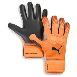 Torwarthandschuhe Puma "Puma ULTRA Pro Torwarthandschuhe Unisex", Damen, Gr. 10, heat fire glowing rot schwarz orange, Obermaterial: 100% Polyester. Handgelenkschoner: 100% Latex. Handfl&auml;che: 100% Latex. Handr&uuml;cken: 100% Latex, Handschuhe