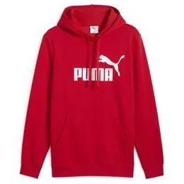 Hoodie Puma "Essentials No. 1 Logo Hoodie Herren", Herren, Gr. M, rot (for all time rot), Obermaterial: 66% Baumwolle, 34% Polyester; Kapuzenfutter: 100% Baumwolle; Rippe: 3% Elasthan, 97% Baumwolle, normal, Sweatshirts Hoodie