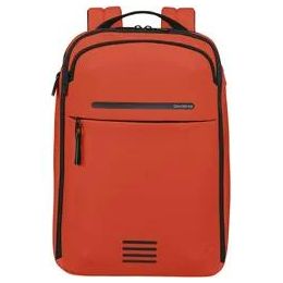 Laptoprucksack Samsonite "MODERNY 15,6 Zoll", Gr. B/H/T: 28cm x 44cm x 18cm, terracotta, Textil, Rucks&auml;cke Laptoprucksack, Gesch&auml;ftsrucksack, Freizeitrucksack mit vielen F&auml;chern