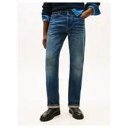 Straight-Jeans Tommy Hilfiger "DOVER", Herren, Gr. 34, L&auml;nge 36, fiene indigo, Denim/Jeans, Obermaterial: 100% Baumwolle, regular fit lang, Jeans Straight-Jeans, regular straight
