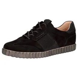 Sneaker Peter Kaiser "Peter Kaiser Sneaker Leder/Textil", Herren, Gr. 38, schwarz, Leder, Textil, Schuhe Sneaker