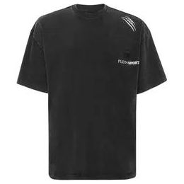 T-Shirt Plein Sport "T-Shirt Rundhalsausschnitt", Damen, Gr. M, schwarz (02, schwarz), Obermaterial: 100% Baumwolle, Shirts T-Shirt