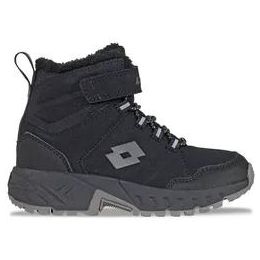 Outdoorwinterstiefel Lotto, Kinder, Gr. 40, schwarz, grau, Kunstfaser, Synthetik, unifarben, Schuhe Outdoorwinterstiefel, - wasser- & windabweisend und dennoch atmungsaktiv