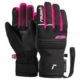 Skihandschuhe Reusch "Benji R-TEX XT Junior", M&auml;dchen, Gr. 4,5, schwarz, pink, 92% Polyester, 6% Polyurethan, 2% Elasthan, unifarben, Handschuhe, mit wasserdichter, atmungsaktiver Funktion
