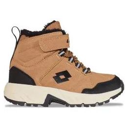 Outdoorwinterstiefel Lotto, Kinder, Gr. 37, braun, schwarz, Kunstfaser, Synthetik, mehrfarbig, Schuhe Outdoorwinterstiefel, - wasser- & windabweisend und dennoch atmungsaktiv