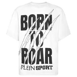 T-Shirt Plein Sport "Scratch", Damen, Gr. S, wei&szlig; (01, wei&szlig;), Obermaterial: 100% Baumwolle, Shirts T-Shirt