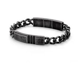 Armband Fynch-Hatton "Schmuck Geschenk Edelstahl Armkette Curb Chain", braun (antikfarben), Armb&auml;nder, Herren, 18,5cm, Edelstahl, Armband
