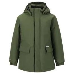 Outdoorjacke ZIGZAG "Malic", Kinder, Gr. 110, gr&uuml;n (tannengr&uuml;n), 100% Polyester, unifarben, normal, ohne Ausschnitt, Jacken Outdoorjacke, in atmungsaktiver Qualit&auml;t