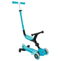 Tretroller Globber "GO-UP ACTIVE LIGHTS 360, mit Leuchtrollen", blau, Roller, KinderB:29cm L:67cm, Aufsitzrad, Laufrad und Scooter, B:29cm L:67cm