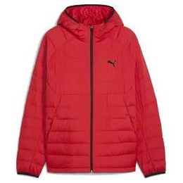 Daunenjacke Puma "PACKLITE Daunenjacke mit Kapuze Herren", Herren, Gr. M, for all time rot, Obermaterial: 100% Polyester; Futter: 100% Polyester; F&uuml;llung: 90% Entendaunen, 10% Federn, Jacken Daunenjacke