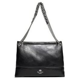 Shopper Juicy Couture "SOPHIE DOUBLE HANDLE Damen", Damen, Gr. B/H/T: 27cm onesize, schwarz, Polyurethan, Taschen Shopper, Tragetasche Damen, Shopper, Einkaufstasche, Fashion, Lifestyle, Sale