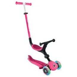 Tretroller Globber "GO-UP ACTIVE LIGHTS mit Leuchtrollen", fucsia pink, Roller, KinderB:28cm L:67cm, Dreirad, Laufrad und Scooter, B:28cm L:67cm