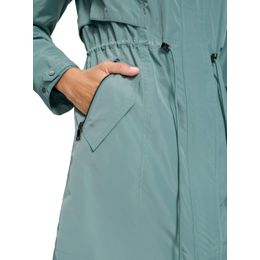 WITT Damen Longjacke mit 2-Wege-Rei&szlig;verschluss, jade, Gr&ouml;&szlig;e 46