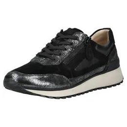 Sneaker Caprice "Caprice Sneaker Leder", Damen, Gr. 39, schwarz, Leder, Schuhe Sneaker