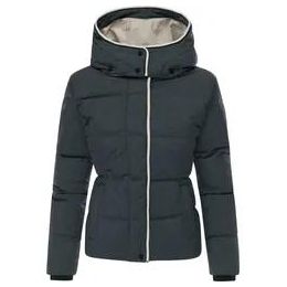 Winterjacke Ragwear "Gleama Melange YOUMODO", Damen, Gr. M (38), grau (dunkelgrau), Obermaterial: 100% Polyester. Innenfutter: 100% Polyester. Wattierung: 100% Polyester, tailliert h&uuml;ftlang, hoch geschlossener Ausschnitt, eng Rippb&uuml;ndchen, Jacken Winterjacke, Wasserdichte Steppjacke mit abnehmbarer Kapuze