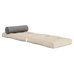Chillkissen KARUP DESIGN "WRAP outTM, Loungesessel, Sonnenliege, in Schlafplatz wandelbar", Kinder, Gr. B/H/T: 70cm x 12cm, beige (out&trade;, beige), Poufs, Outdoor geeignet, Schmutz- und Wasserabweisend, Made in Europe