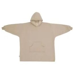 Wohndecke s.Oliver "s.Oliver Lounge Hoodie", beige, B:110cm L:100cm, Polyester, Wohndecken, Wohndecke, mit Kapuze, &Auml;rmeln und Tasche