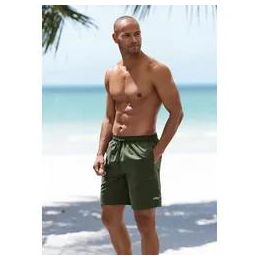 Badeshorts s.Oliver "Malcom", Herren, Gr. XXL, N-Gr, gr&uuml;n (olive), Microfaser, Obermaterial: 50% Polyester, 50% Polyester (RebornTM). Innenslip: 100% Polyester, Badehosen Badeshorts, uni im Cargo-Stil