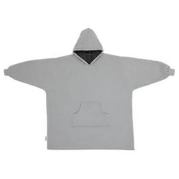 Wohndecke s.Oliver "s.Oliver Lounge Hoodie", grau, B:110cm L:100cm, Polyester, Wohndecken, Wohndecke, mit Kapuze, &Auml;rmeln und Tasche