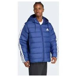 Steppjacke Adidas SPORTSWEAR "ESS 3S SD HD JK", Herren, Gr. S, blau (dunkelblau), Obermaterial: 100% Polyester, Jacken Steppjacke