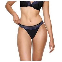 String Triumph "Comfort Glam", Damen, Gr. 38, schwarz, Spitze, Obermaterial: 80% Polyamid, 20% Polyester, k&ouml;rpernah, Unterhosen String, raffinierte Spitze, minimale Abdeckung, elastisch, bequem