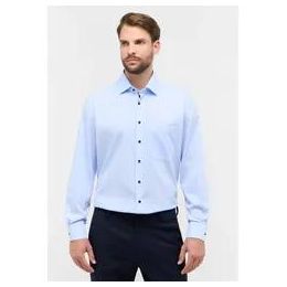 Langarmhemd Eterna "COMFORT FIT", Herren, Gr. 44, Normalgr&ouml;&szlig;en, himmelblau, Popeline, 100% Baumwolle, normal, Manschette, Hemden, NON IRON (b&uuml;gelfrei)