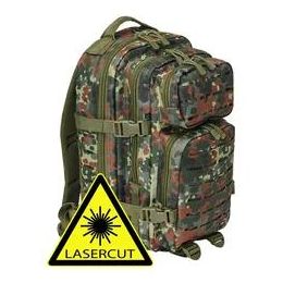 Rucksack BRANDIT "Brandit Accessoires US Cooper Lasercut medium", Gr. onesize, flecktarn, Polyester, Rucks&auml;cke Rucksack