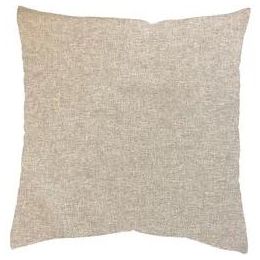 Dekokissen Home Wohnideen "LUCIO 1ER PACK MIT F&Uuml;LLUNG" Gr. 2, beige (beige, unifarben), B:50cm L:50cm, Polyester, Dekokissen_Sitzkissen_Kissenh&uuml;llen