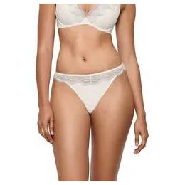 String Triumph "Comfort Glam", Damen, Gr. 44, wei&szlig; (silk wei&szlig;), Spitze, Obermaterial: 80% Polyamid, 20% Polyester, k&ouml;rpernah, Unterhosen String, raffinierte Spitze, minimale Abdeckung, elastisch, bequem