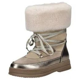 Snowboots Peter Kaiser "Peter Kaiser Stiefel Leder", Damen, Gr. 39, sand, Leder, Schuhe Snowboots