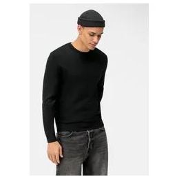 Strickpullover OLYMP "OLYMP Casual Strick", Herren, Gr. 3XL, schwarz, 100% Schurwolle, Pullover Strickpullover