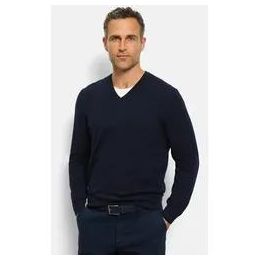 Strickpullover OLYMP "OLYMP Casual Strick", Herren, Gr. 3XL, marine, 100% Schurwolle, Pullover Strickpullover