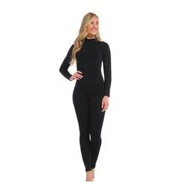 Jumpsuit MAGIC BODYFASHION, Damen, Gr. L, N-Gr, schwarz, Web, Obermaterial: 92% Polyamid, 8% Elasthan, lang, ohne Ausschnitt, Overalls Jumpsuit, nahtlose Verarbeitung f&uuml;r einen unsichtbaren Look