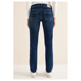 Comfort-fit-Jeans Cecil, Damen, Gr. 34, L&auml;nge 30, dunkelblau wash, Jeans, 82% Baumwolle, 15% Polyester, 3% Elasthan, unifarben, lang, Jeans, Middle Waist